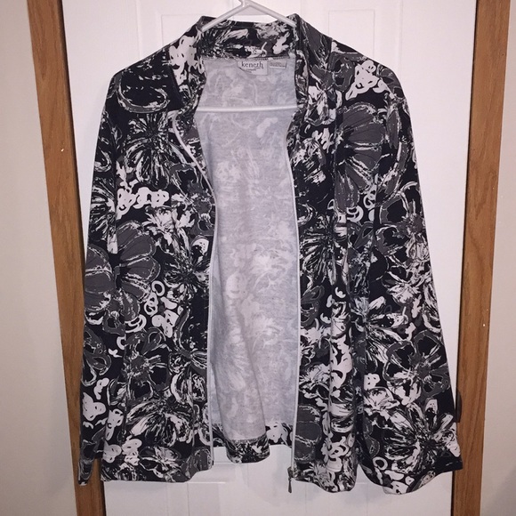 Jackets & Coats | Flower Patterned Lightweight Jacket | Poshmark